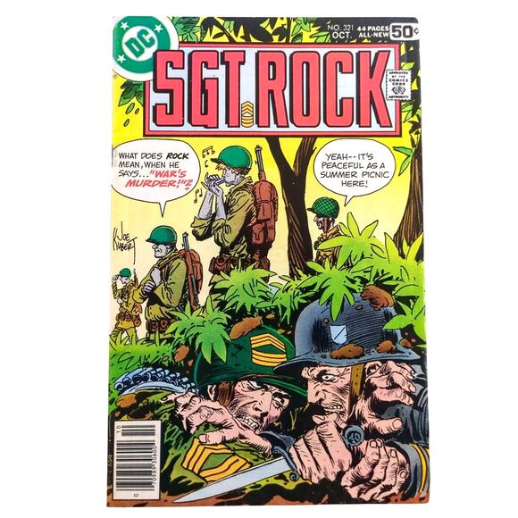 DC Comics | Other | Sgt Rock Vol 321 Vf Dc Comics 1978 Joe Kubert Cover ...